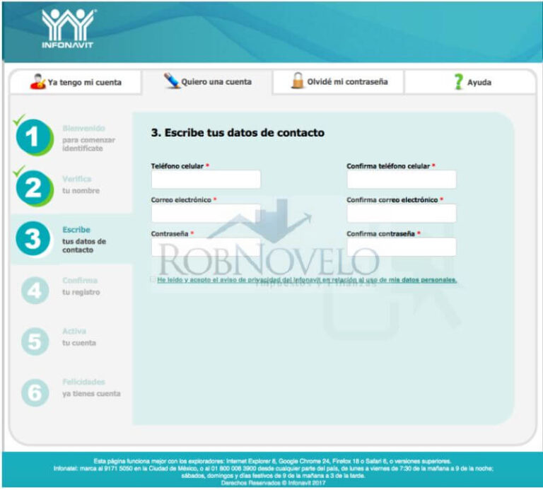 Crear Mi cuenta infonavit 2023 - Impuestos y Finanzas